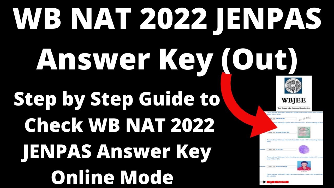 WB NAT 2022 JENPAS Answer Key (Out) - How to Check WB NAT 2022 JENPAS ...