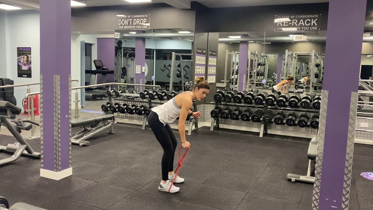 Single Arm Row (banded) - YouTube