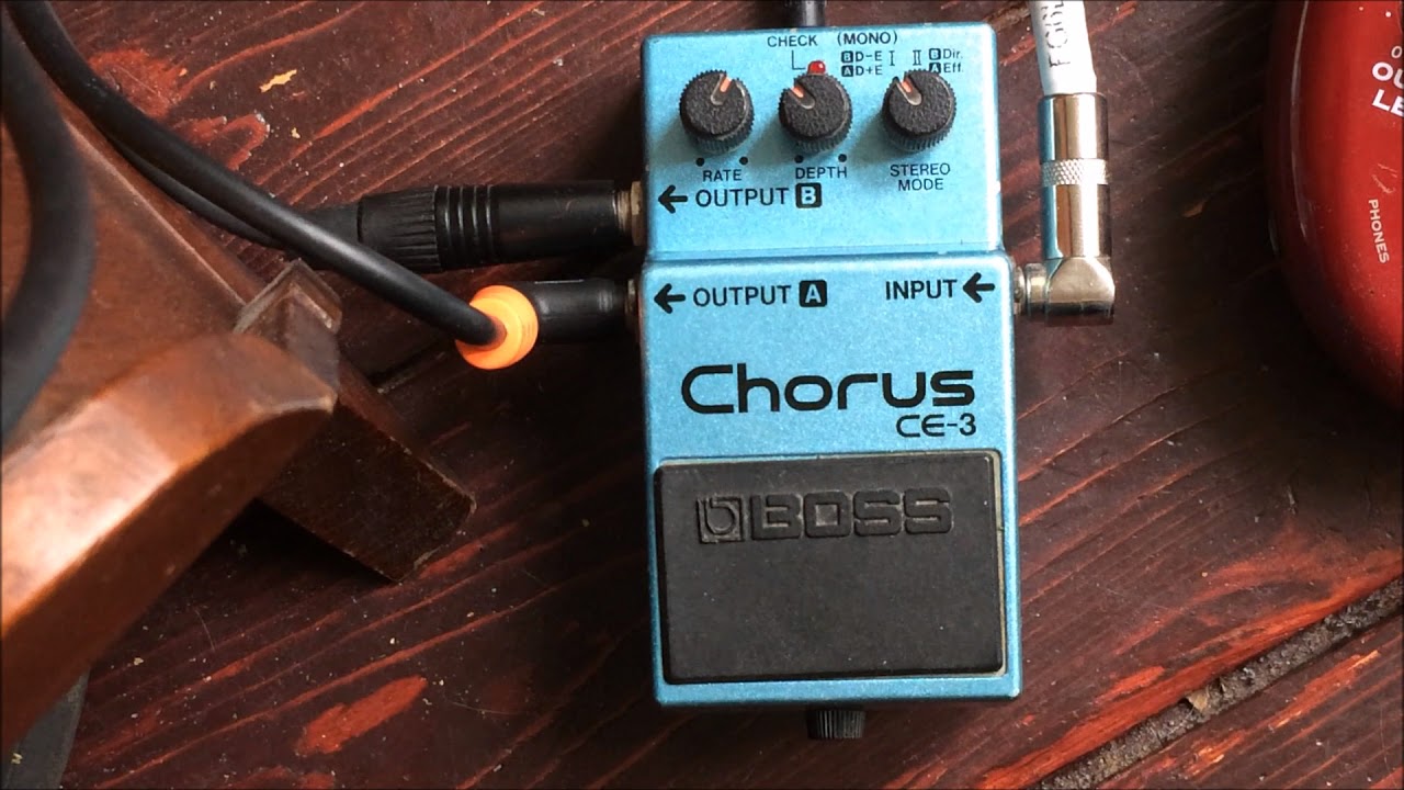 BOSS CE-3 Chorus Panned Stereo Demo - YouTube