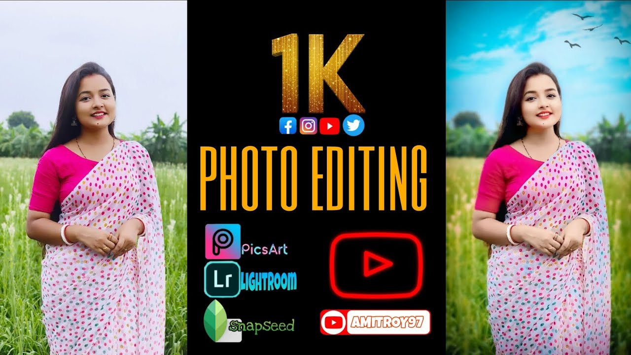 New PRO Level Photo Editing In PicsArt-snapseed-Lightroomভাইরাল ফটো ...