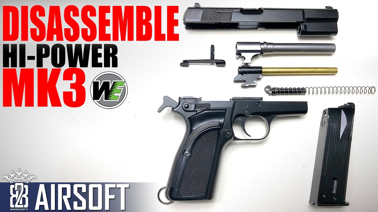 Disassemble WE Hi-Power MK3 Outer Barrel - YouTube
