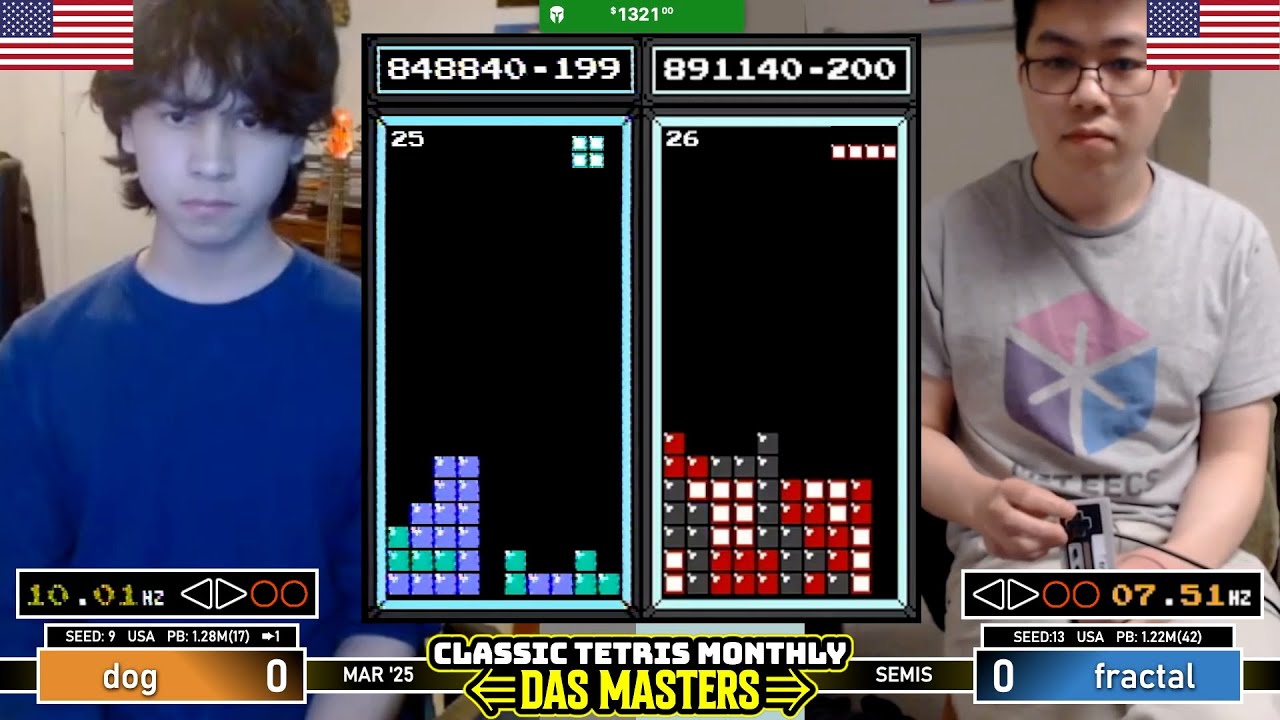 TWO OF THE GREATEST!! Dog, Fractal | SEMIS | Classic Tetris Monthly DAS ...