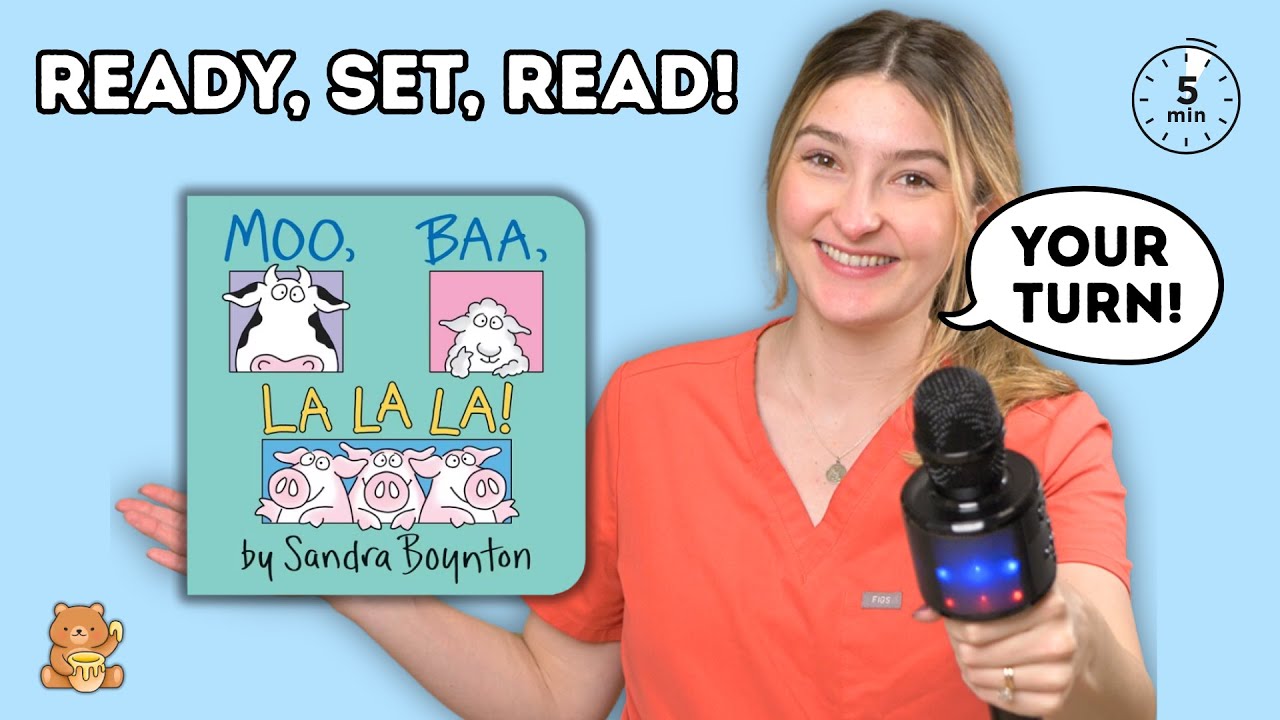 Moo, Baa, La La La Read Aloud | Calm Storytime for Toddlers | Ready ...