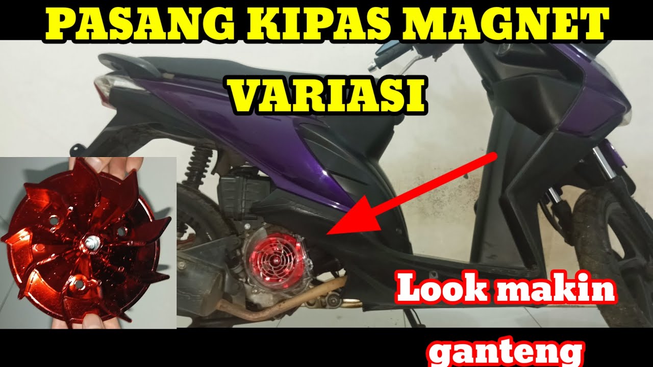 NEXT PROJECT MODIFIKASI BEAT KARBU ‼️PASANG KIPAS MAGNET VARIASI MERAH ...