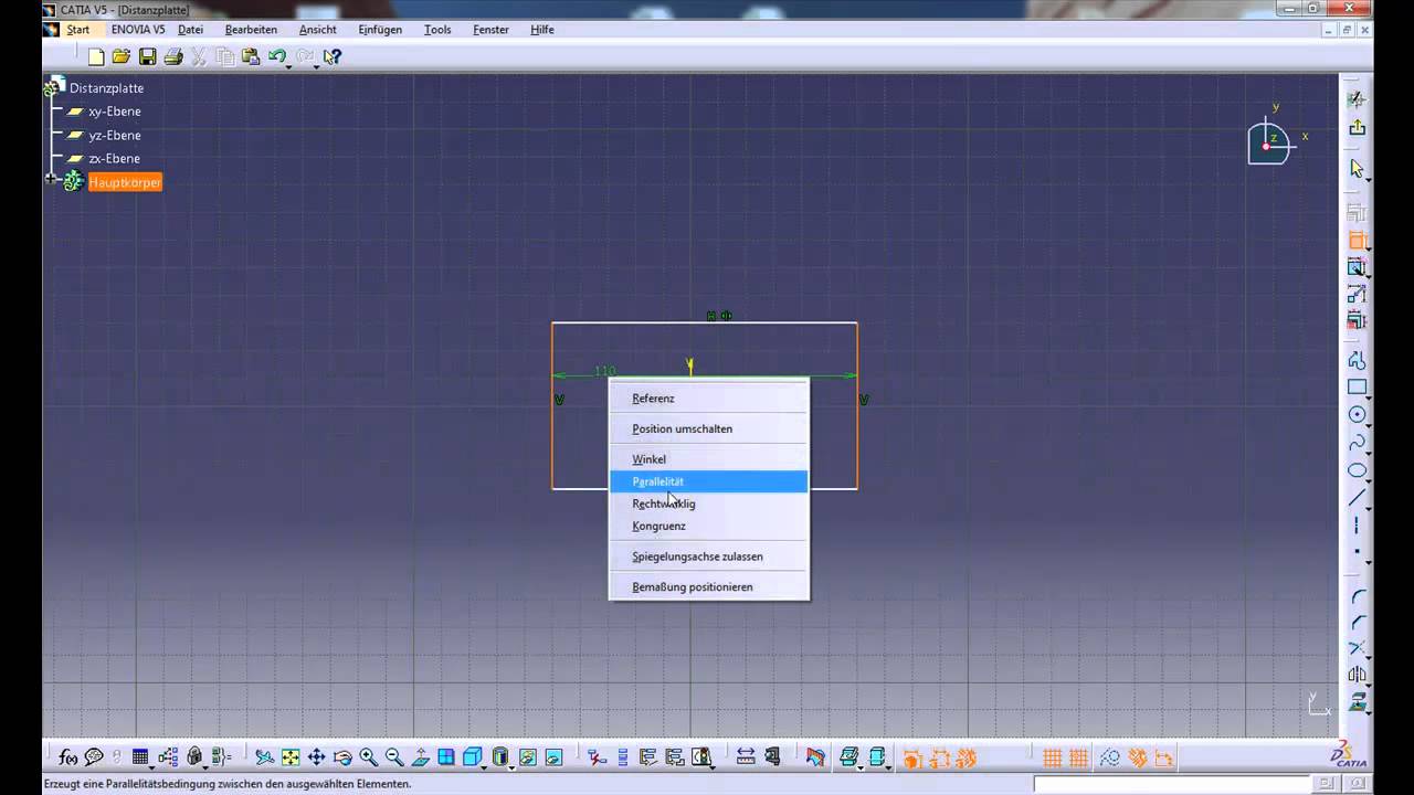 Tutorial in Deutsch CATIA V5 R19 - Spannvorrichtung - 1/14 ...