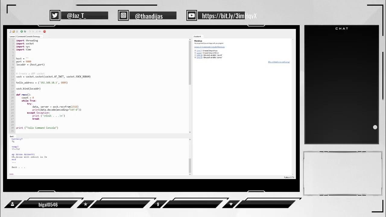 Python Controlled Drones - Lesson 2 - YouTube