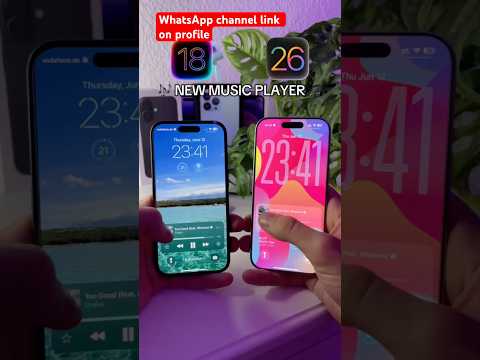 iOS 18 Vs iOS 26 Music App Comparison! #shorts #ios26 #iphone