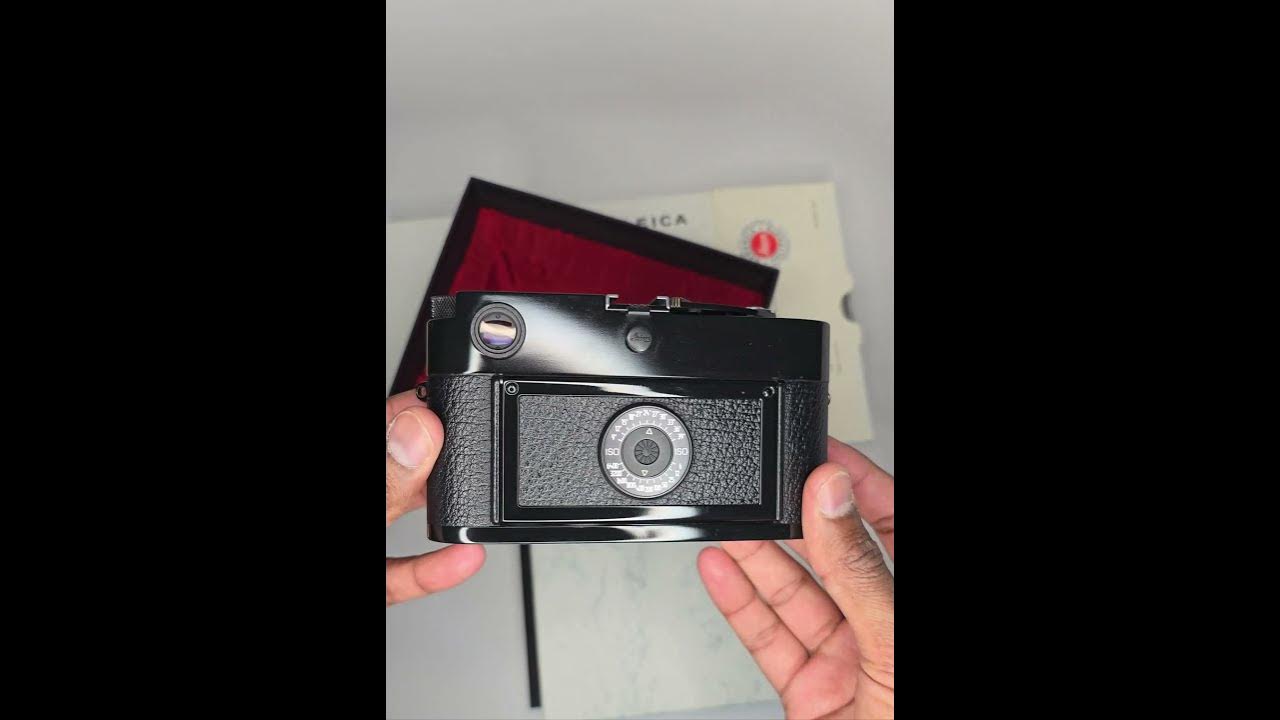Leica M6 TTL Millennium Black Paint #10442 - YouTube