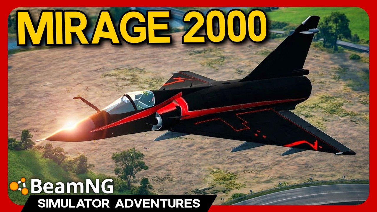 BeamNG's BEST Fighter Jet NOW HAS WEAPONS! - Mirage 2000 Mod - YouTube
