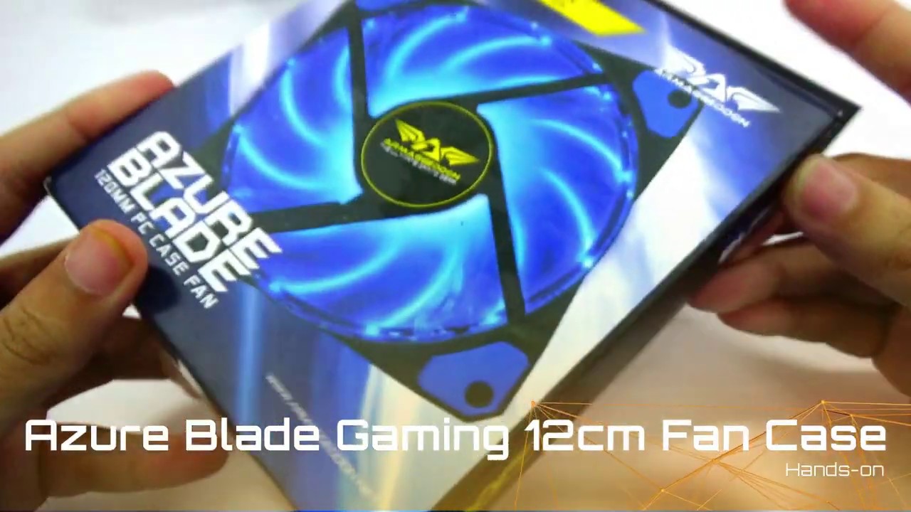 Azure Blade Gaming 12cm Fan Case PC (hands-on) - YouTube