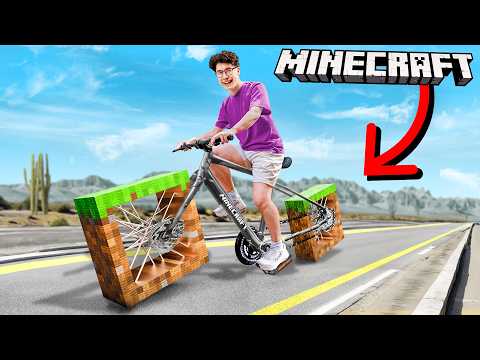 I Made a Bike Out of Minecraft Blocks