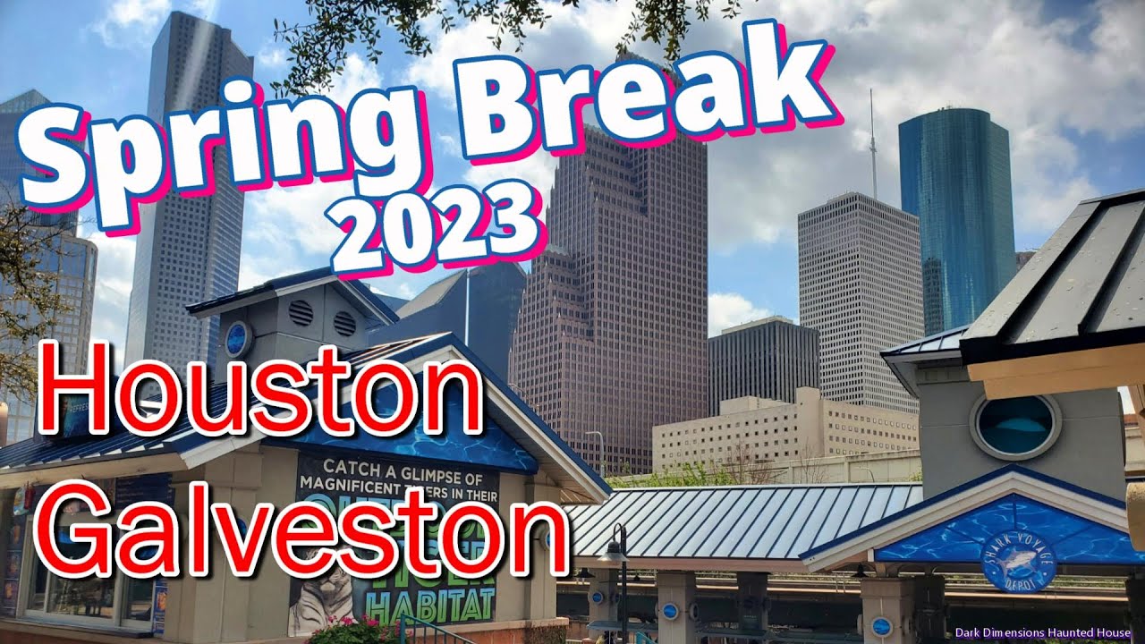 Spring Break 2023 Full Vacation Vlog at Houston Aquarium / Galveston ...