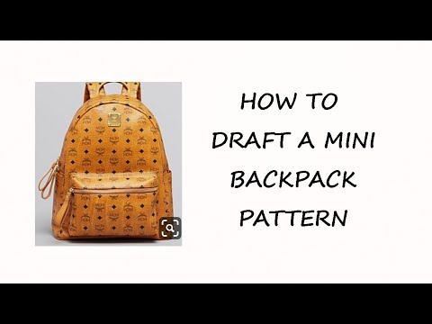 How to create a mini backpack pattern - YouTube