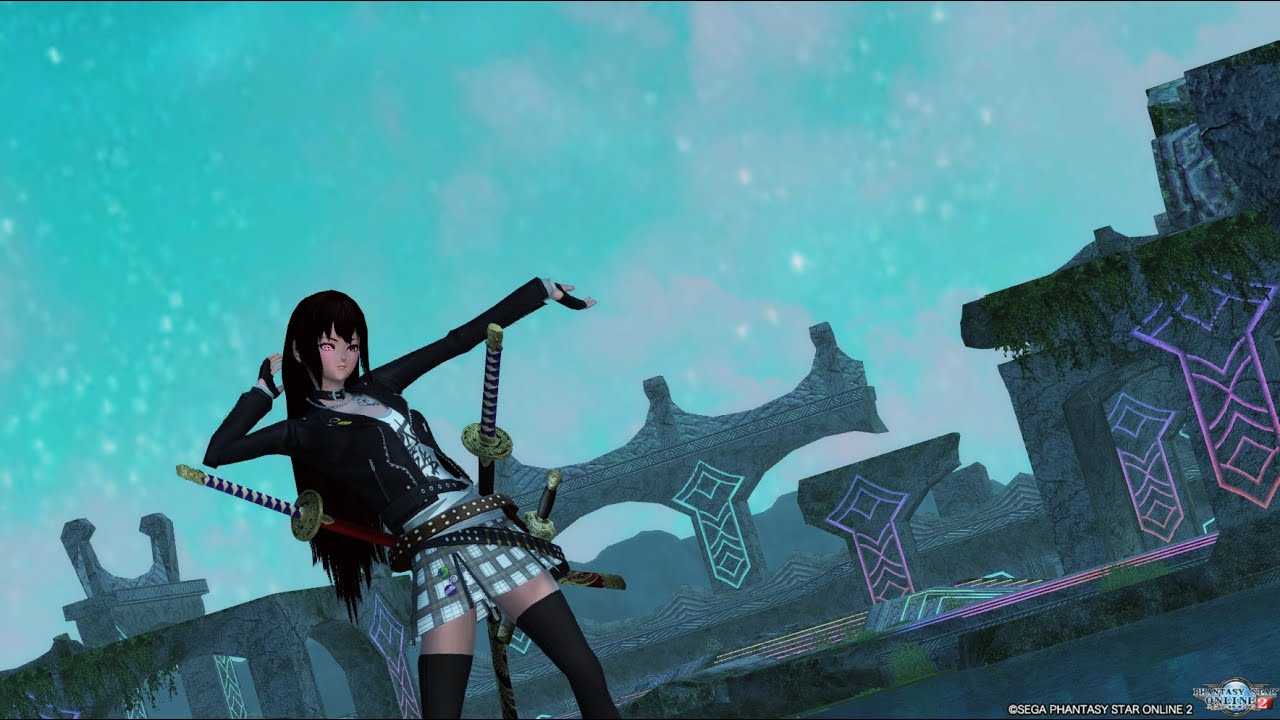 【XIAのPSO2】期間限定クエスト：混沌導く闇の化身 XHソロ(刀br/hu) ラスト：ヒューナル、アンゲル - YouTube