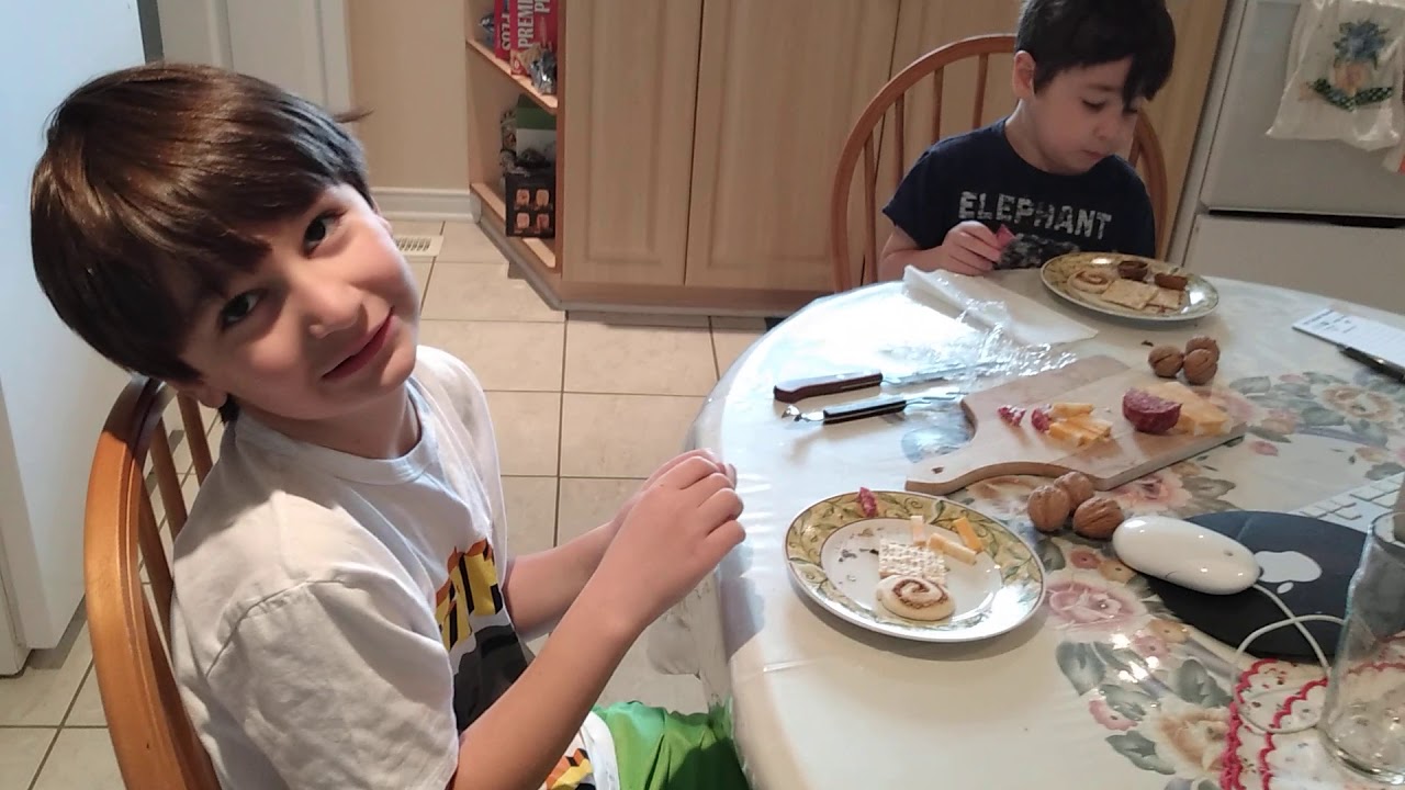 Snack time with boys - YouTube