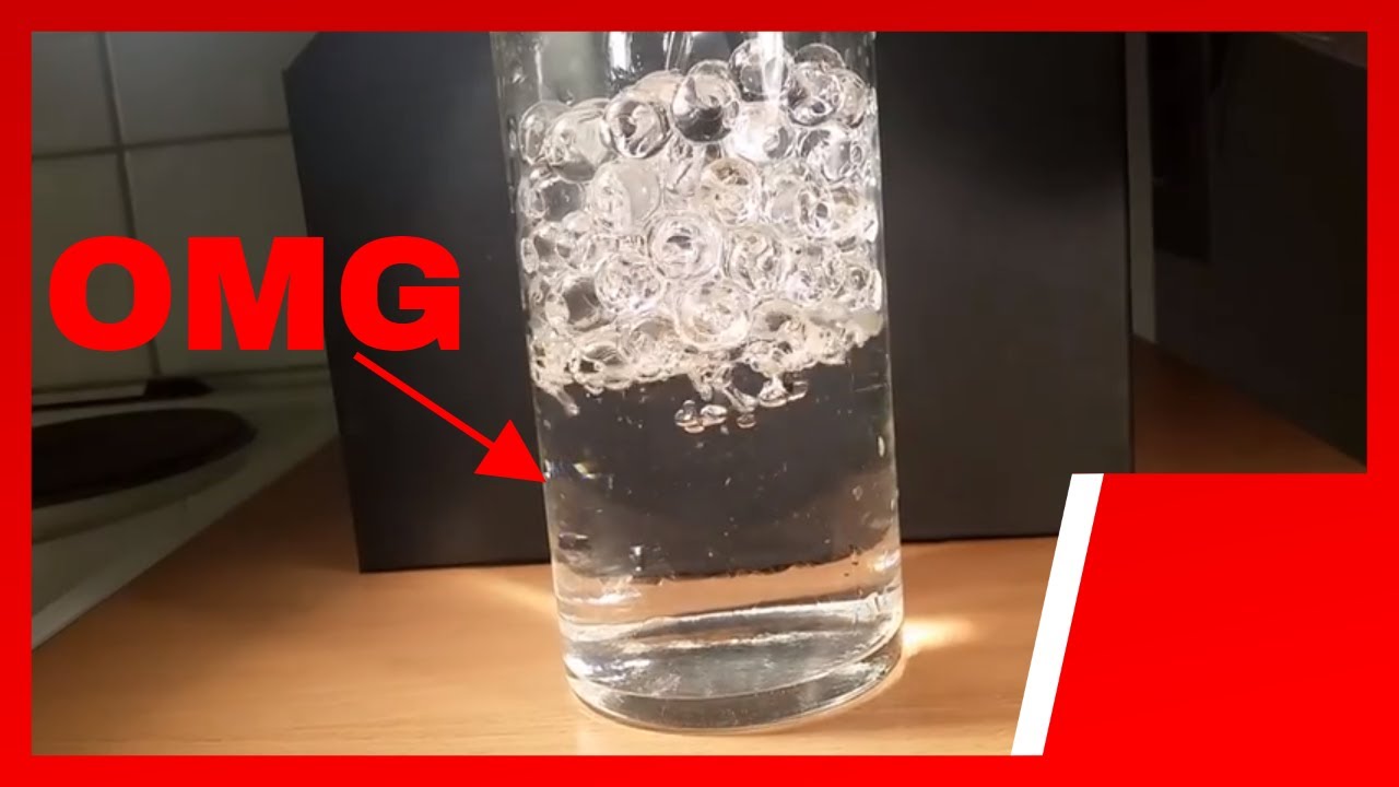 Invisible polymer balls - Two sizes - YouTube