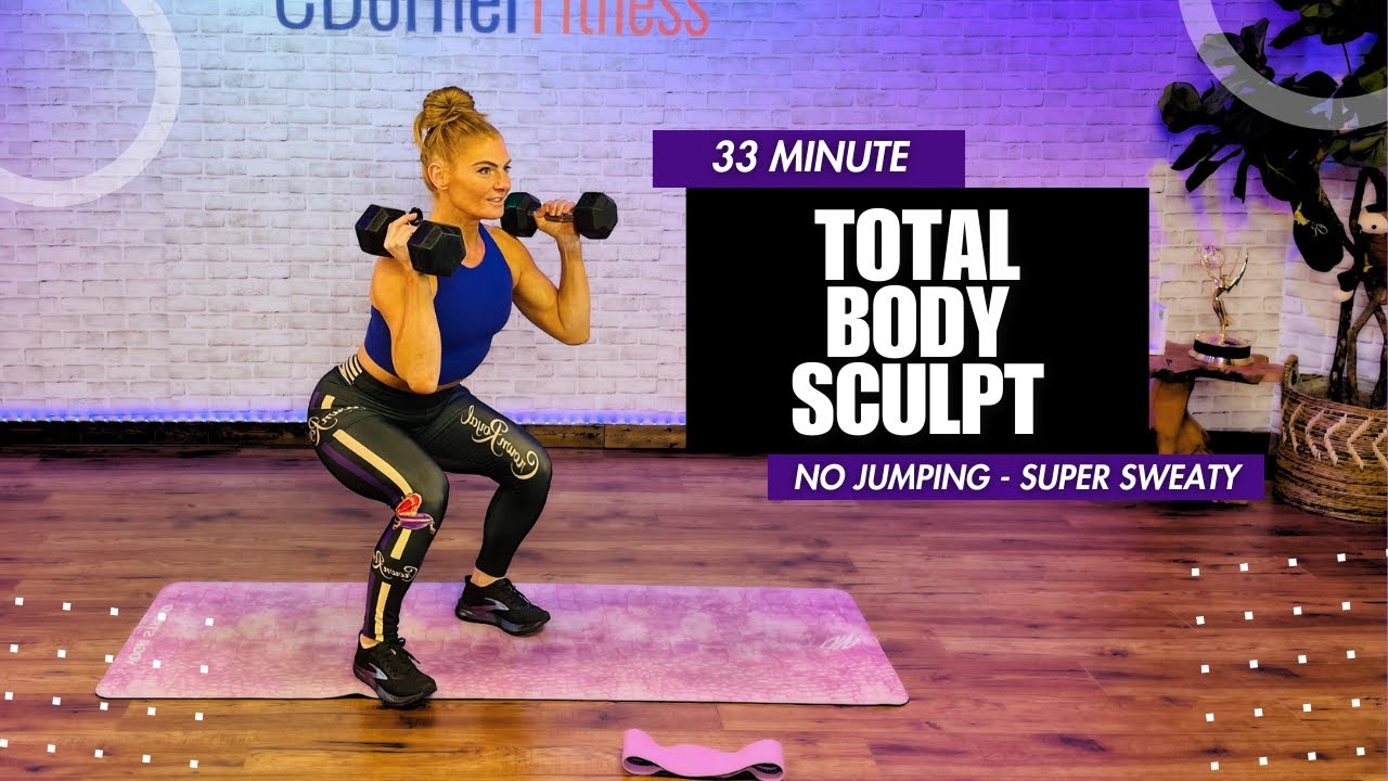 Intense 30-Minute Total Body Sculpt Workout | At-Home - No Jumping ...
