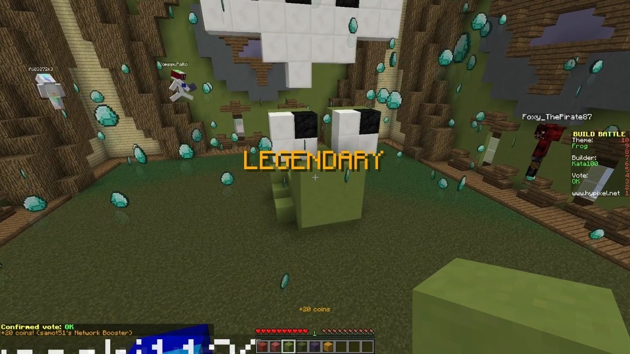 LEGENDARY OR NOT?! BUILD BATTLE-MINECRAFT HYPIXEL - YouTube