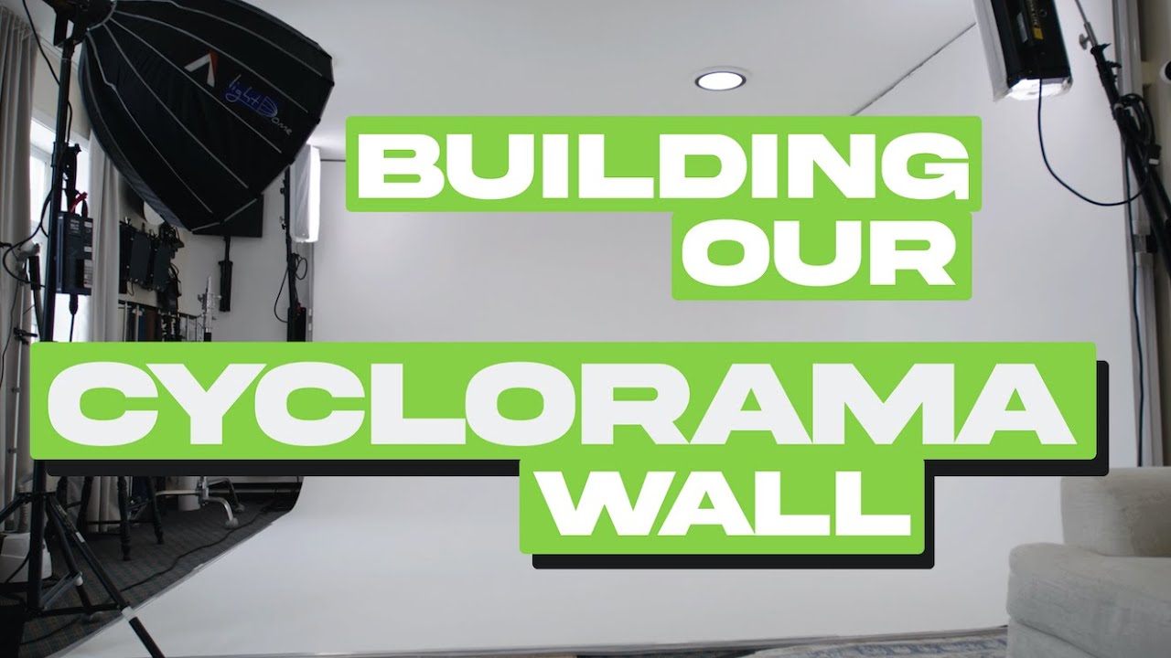 Building our CYCLORAMA WALL! - YouTube