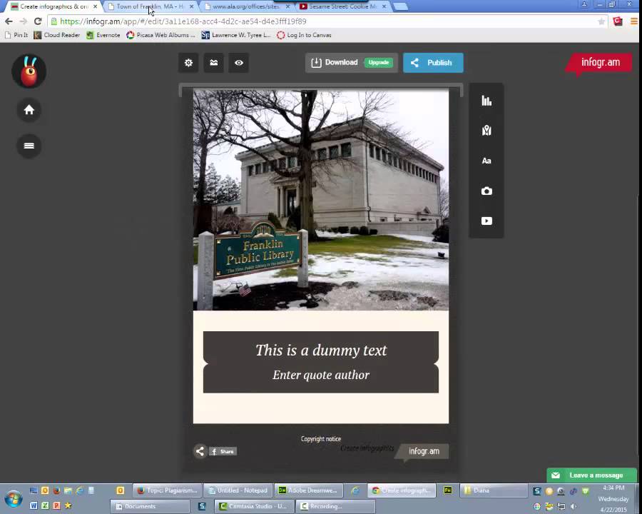 Example Infographic Using Infogr.am - YouTube