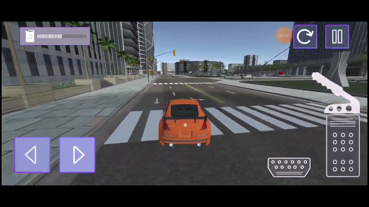 City car driving high speed Driving simulator Android games play - YouTube