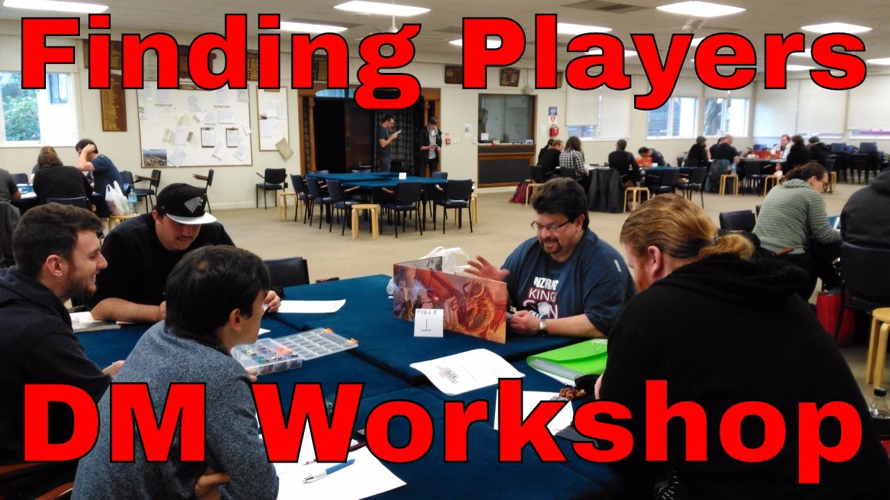 D&D 5E: New Dungeon Master Workshop (Finding Players) - YouTube