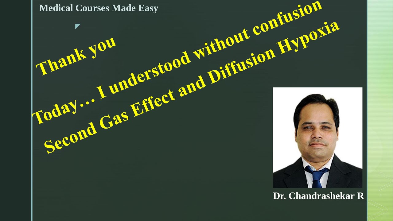 Second Gas Effect and Diffusion Hypoxia - YouTube
