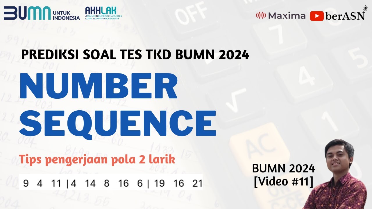 SOAL TES KEMAMPUAN DASAR (TKD) BUMN 2024 NUMBER SEQUENCE POLA 2 LARIK ...