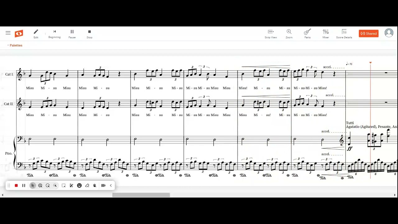 Duet For Two Cats - YouTube