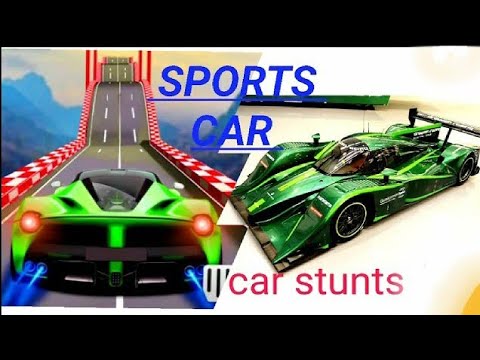 Sports Car Stunts | Inpossible Car jump | Car Game - YouTube