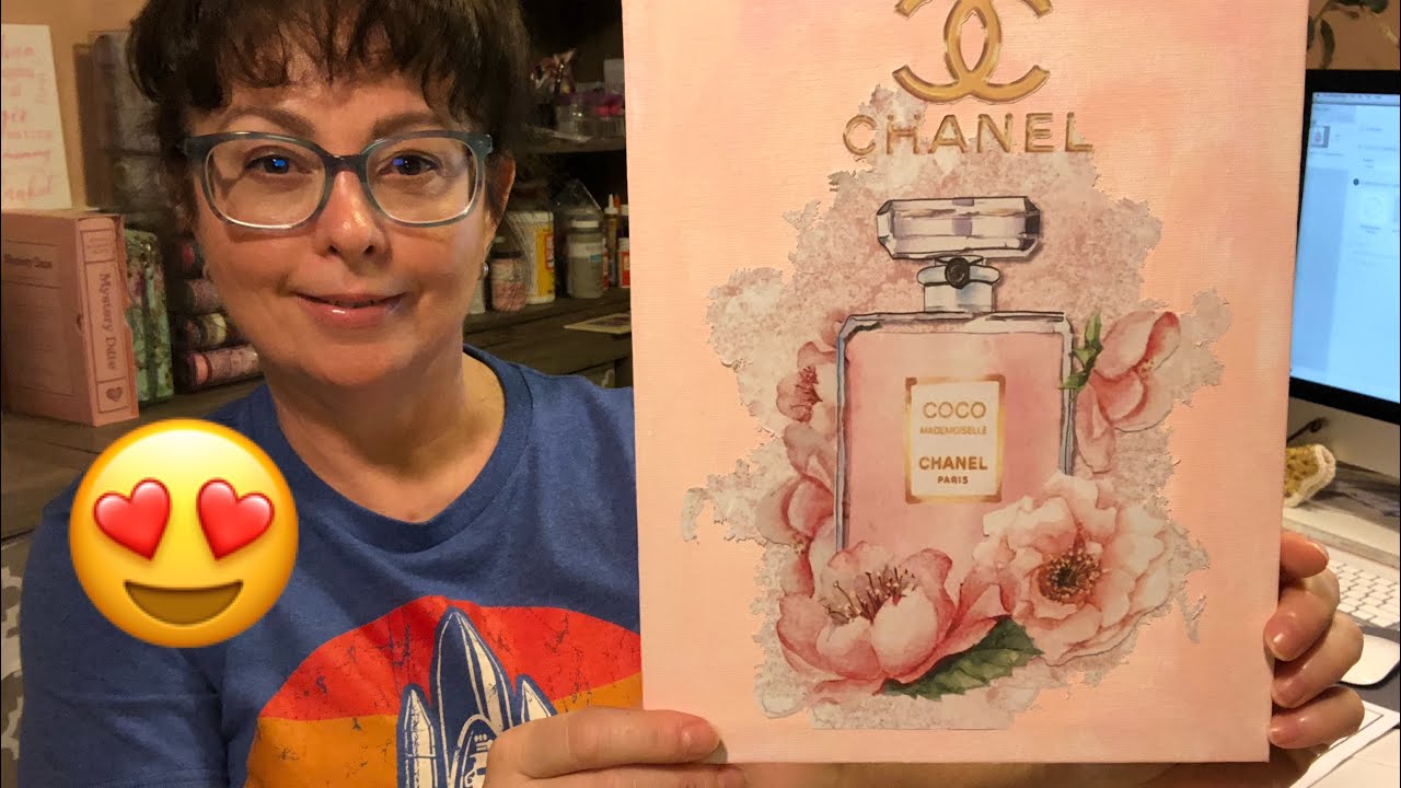Diy Girly Picture For My Craft Room Using Cricut Design Space - YouTube