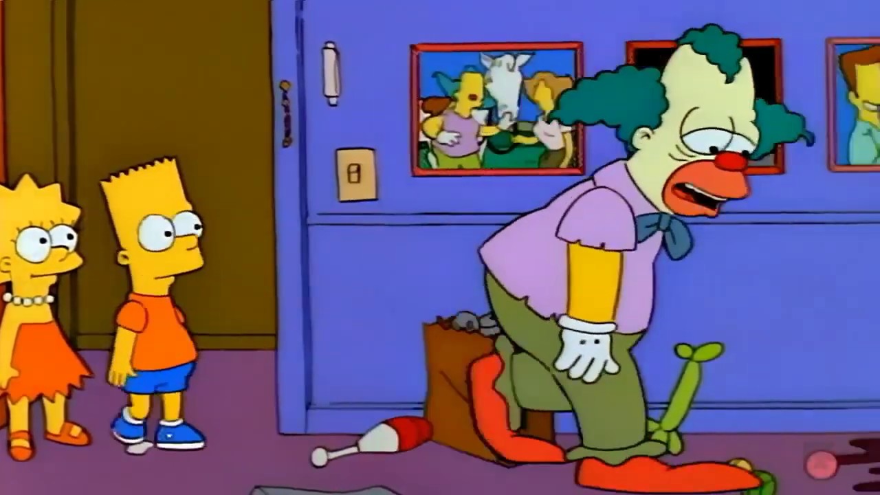 Luke Perry is Krusty the Clown's "Worthless Half Brother" - YouTube