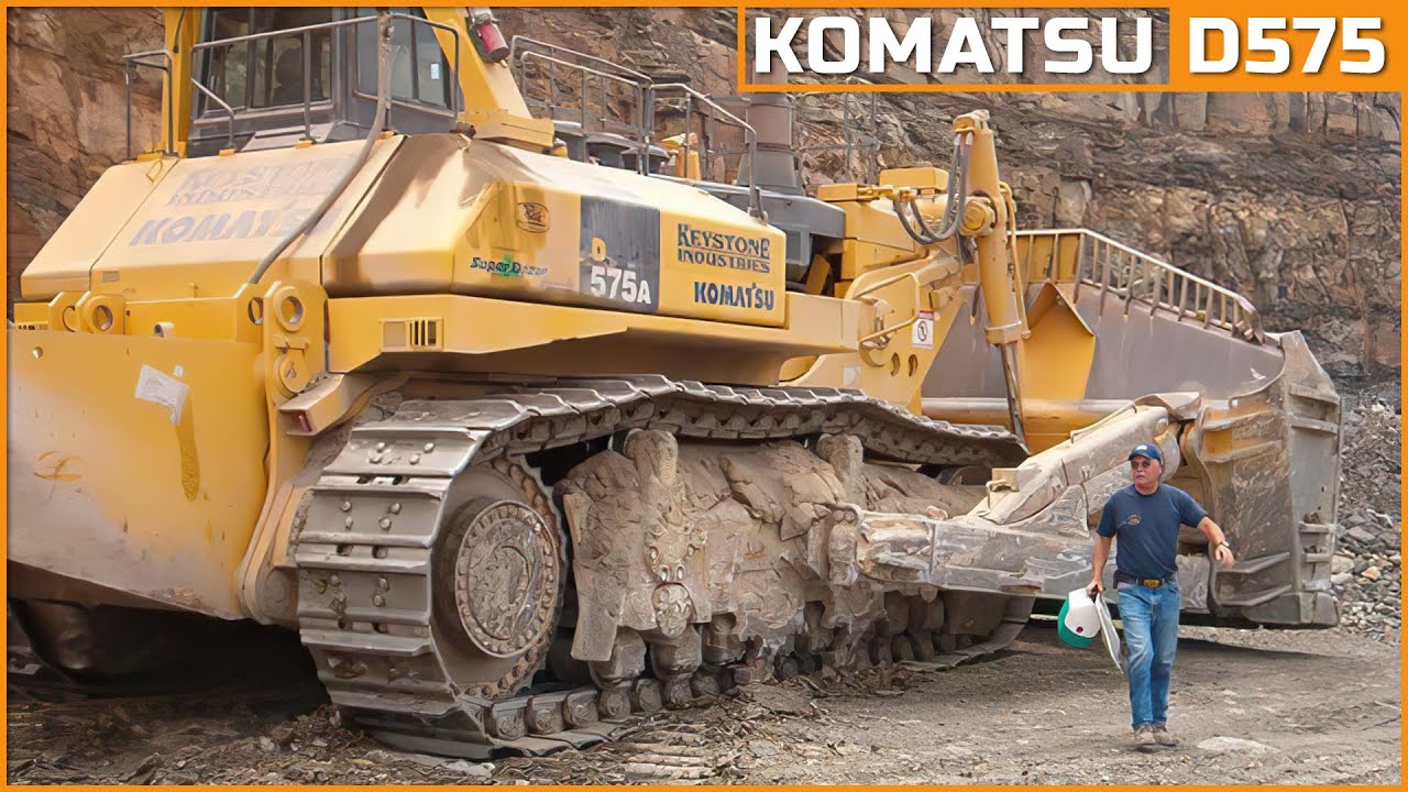 KOMATSU D575A: The King of Construction and Mining Sites - YouTube