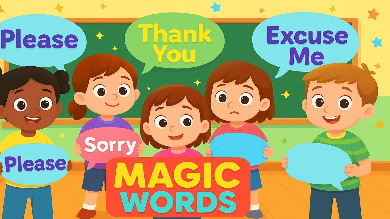 Magic Words Song 🙏 | Please, Thank You, Sorry & Excuse Me | Nursery ...
