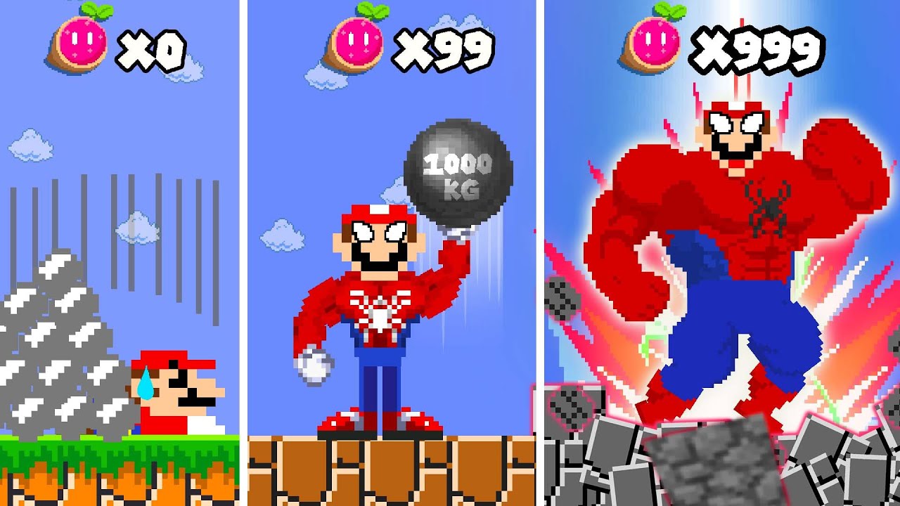 Mario Growing Up Muscle: Every Seed Makes Mario Become MUSCLE | Good ...