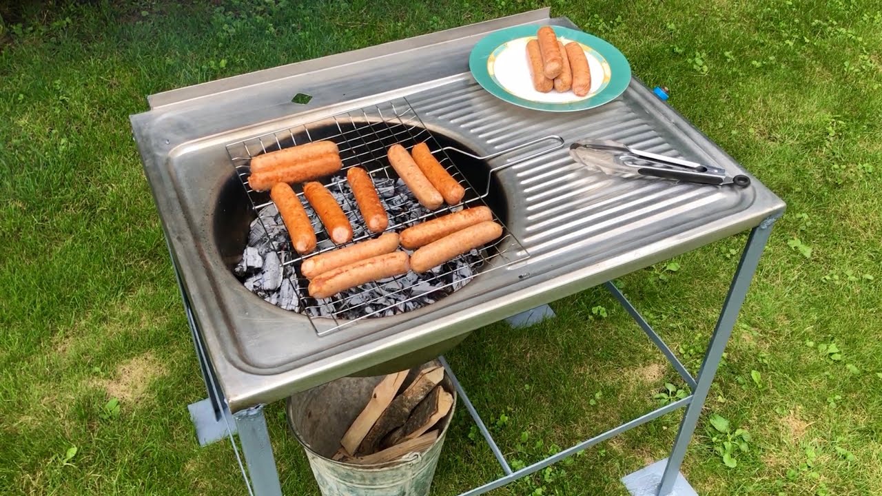 How to Build a BBQ at Home - Construction of Outdoor Grill from ...