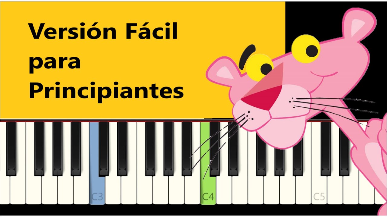 La Pantera Rosa en Piano Virtual - Versión Fácil para Principiantes 🎹🌸 ...