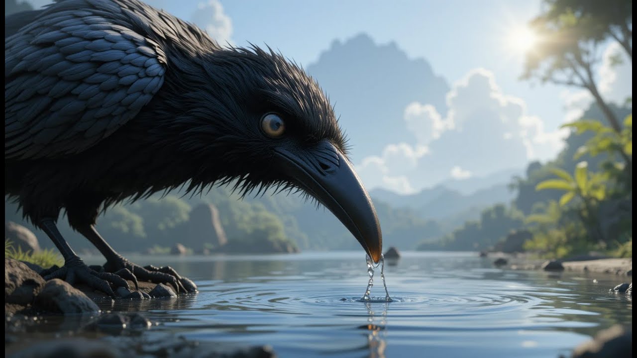 The Thirsty Crow – Moral Story for Kids - YouTube