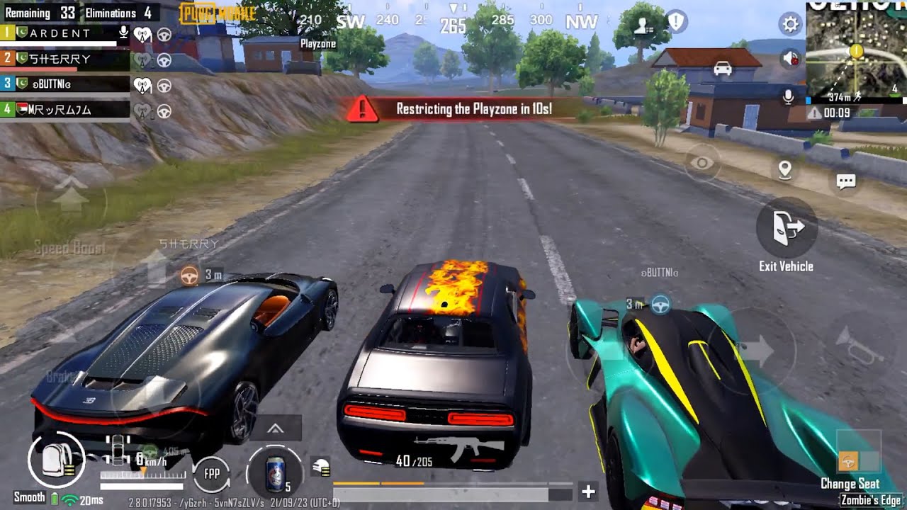 Dodge Challenger SRT Drag Race With Aston Martin & Bugatti In PUBG ...