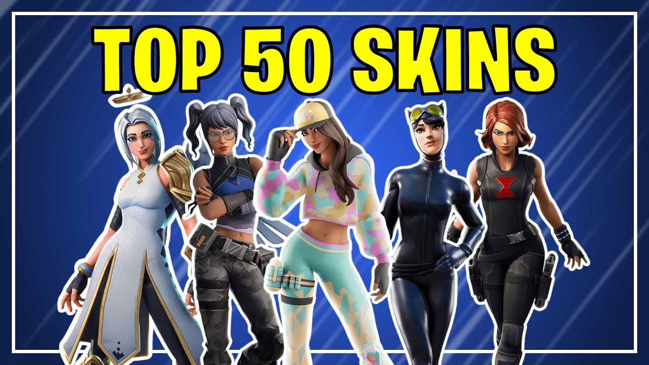 TOP 50 SKINS CAPITULO 1 (TIENDA) - YouTube
