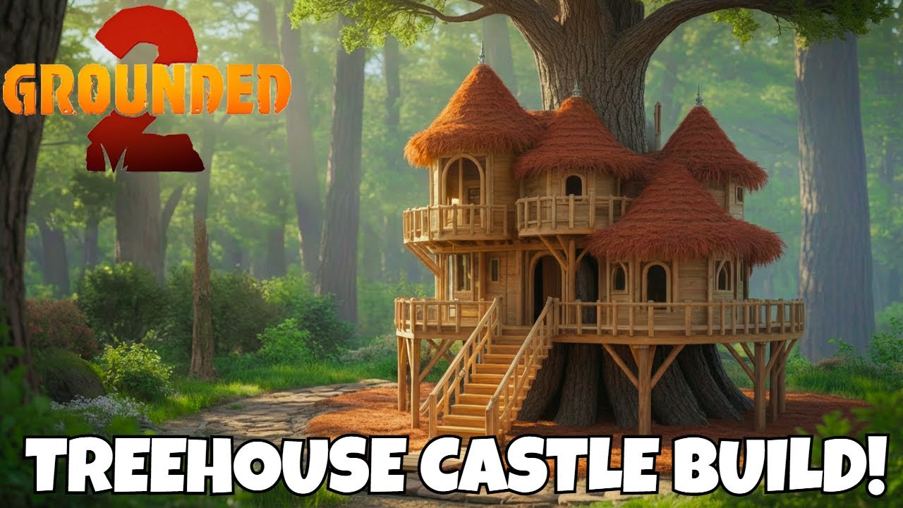HOW I BUILD MY EPIC TREEHOUSE FORTRESS! | GROUNDED 2 | EP. 6 - YouTube