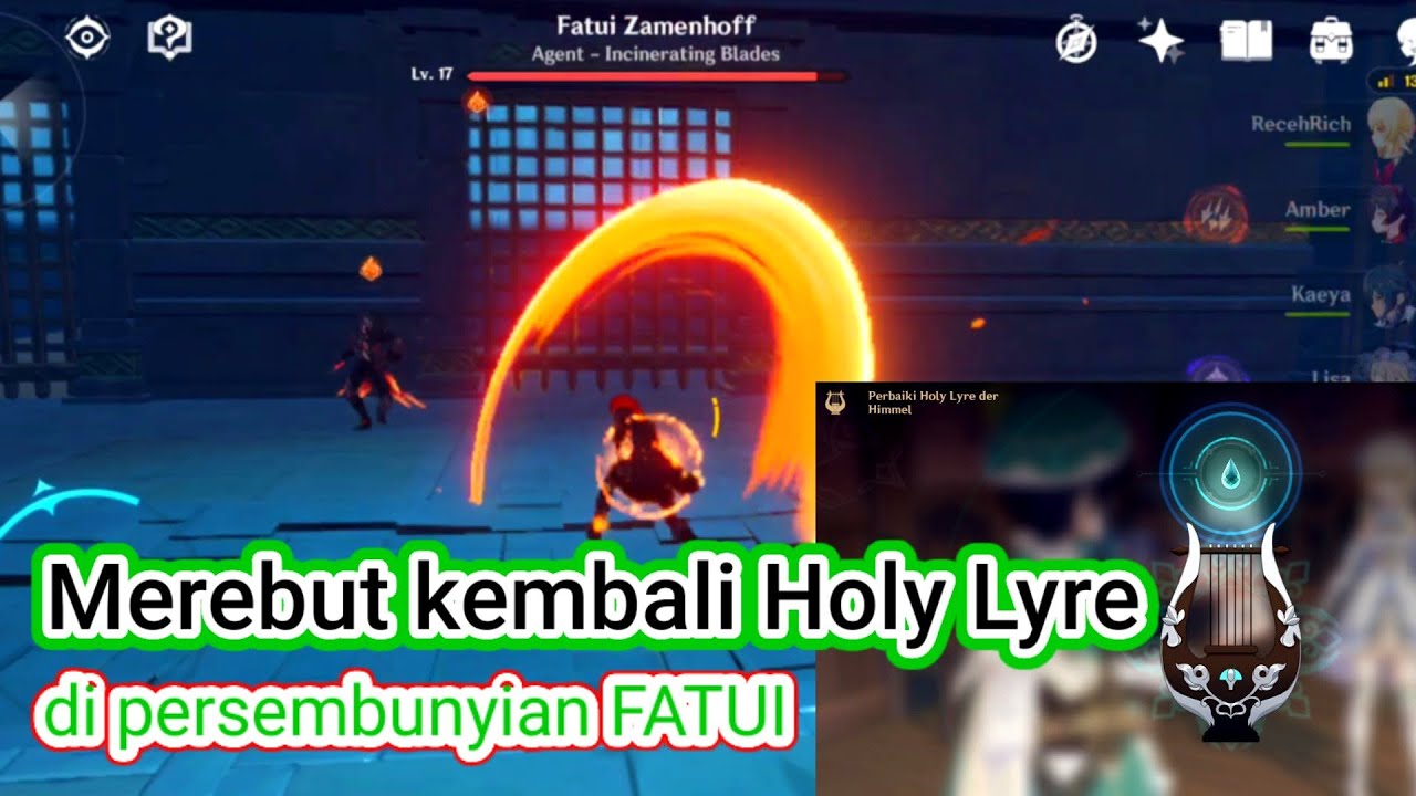 GENSHIN IMPACT - MEREBUT KEMBALI HOLY LYRE || FATUI GUIDE ENEMY GUIDE ...