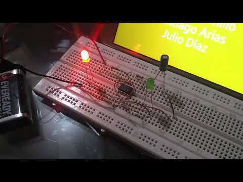 Circuito de Semáforo Peatonal con 555 - YouTube