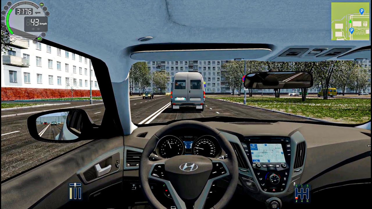 Hyundai Veloster | City Car Driving | Logitech G29 - YouTube