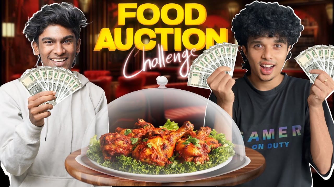 FOOD AUCTION CHALLENGE 🔥 UNLIMITED FUN GUARANTEED 💯 - YouTube