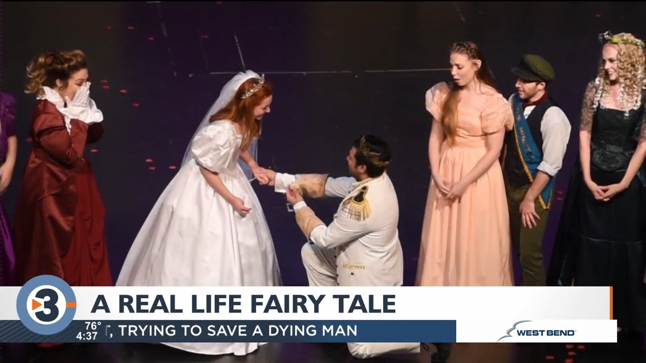 A real life fairy tale proposal - YouTube