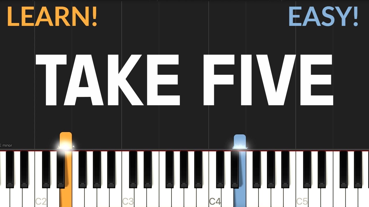 Take Five - Dave Brubeck | EASY/MEDIUM Piano Tutorial - YouTube