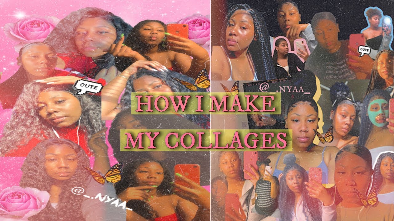 HOW I MAKE MY COLLAGES 💕 | EASY , QUICK AND SIMPLE - YouTube