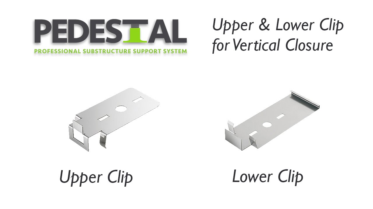 The Pedestal System Upper & Lower Clip for Vertical Closure - YouTube