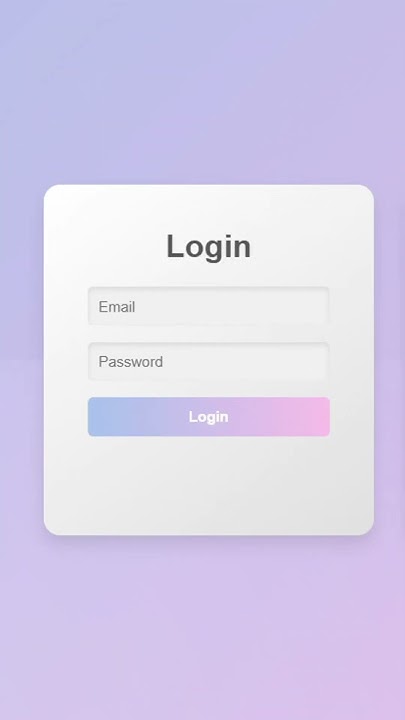Background Color Change login form Using HTML CSS |#loginform #frontend #webdevelopment #signup ...
